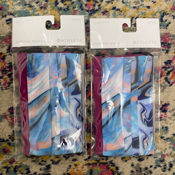 Athleta | Accessories | 2 Athleta Everyday Face Masks 5 Pack New Hue ...
